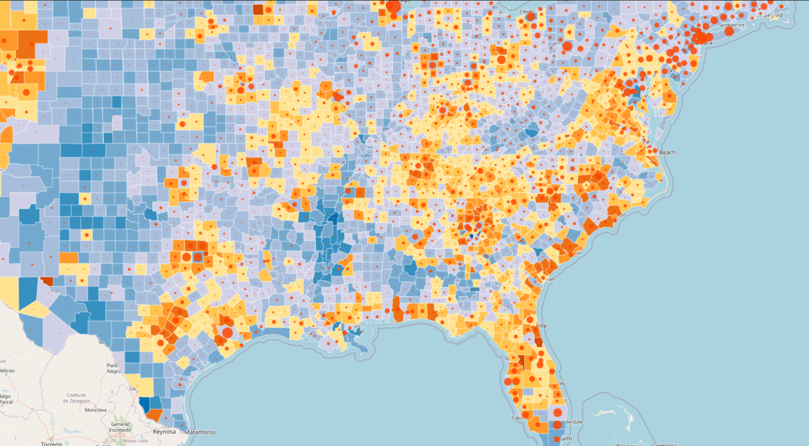 Map Of The United States By Race - United States Map