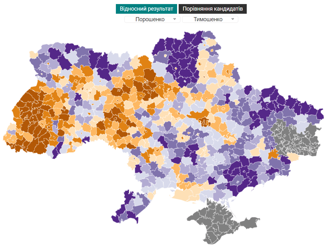 Результати кандидатів на виборах 2014 – Datatowel.in.ua